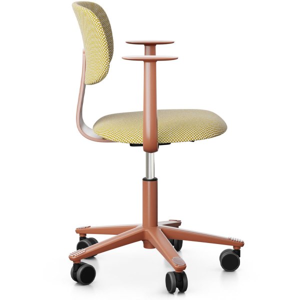 HAG Tion 2160 Burostuhl Blush Rose Sitz u. Rucken gepolstert Stoff Sisu 405 raumweltenheiss