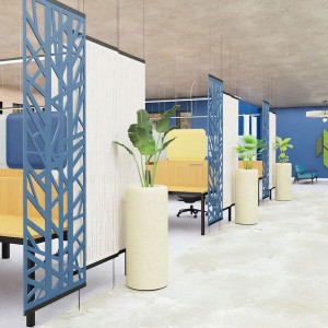 BuzziSpace BuzziFalls Birke | Raumteiler Wand Decke | Konfigurator