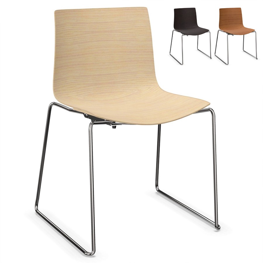 Arper CATIFA 46 0378 Schale Eiche | Kufengestell | Konfigurator ...